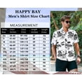 HAPPY BAY Men's Casual Button Down Short Sleeve Dress Work Untucked ...