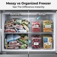 Crystal Clear Freezer Storage Bins with Handles, PET Material ...