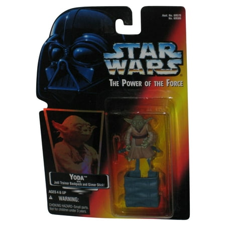 Star Wars Power of Force (1995) Yoda Backpack Figure - (Red Holographic ...