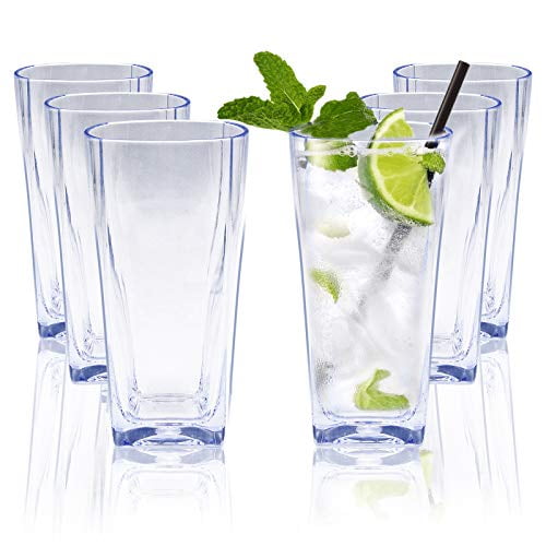Top-Spring 12 Oz Reusable Plastic Water Tumblers, Stackable ...