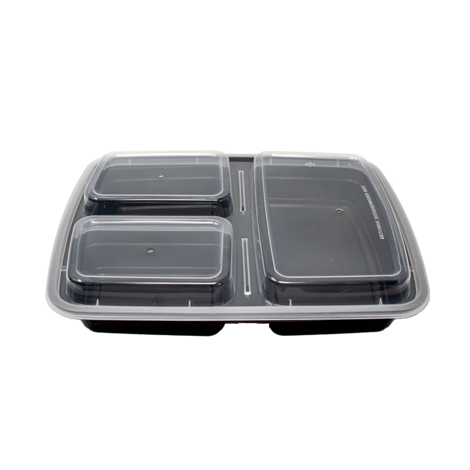 Contenedor Para Alimentos de 3 Divisiones WOW 32 Oz Reutilizable Con ...