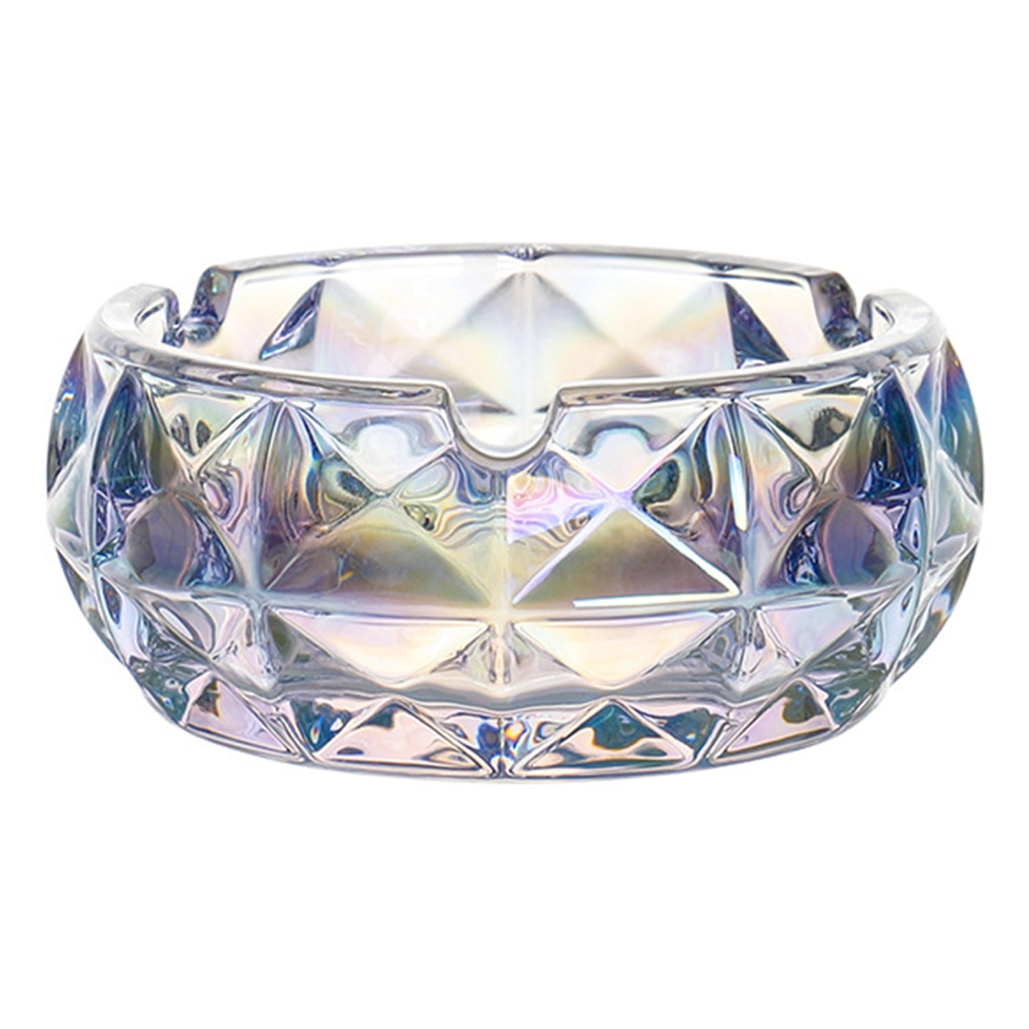 Saim Large Glass Cigar Ashtrays for Cigarettes, Round Crystal Ashtrays ...