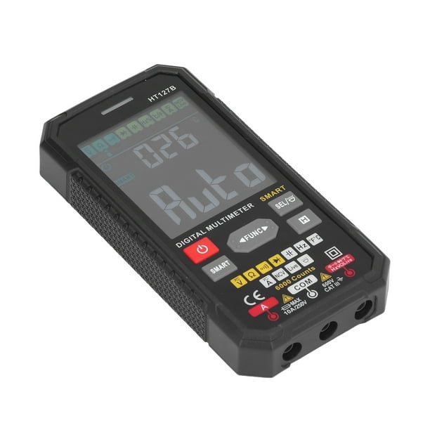 Multimeter, Portable Wide Measuring Range Voltage Meter Battery Powered ...