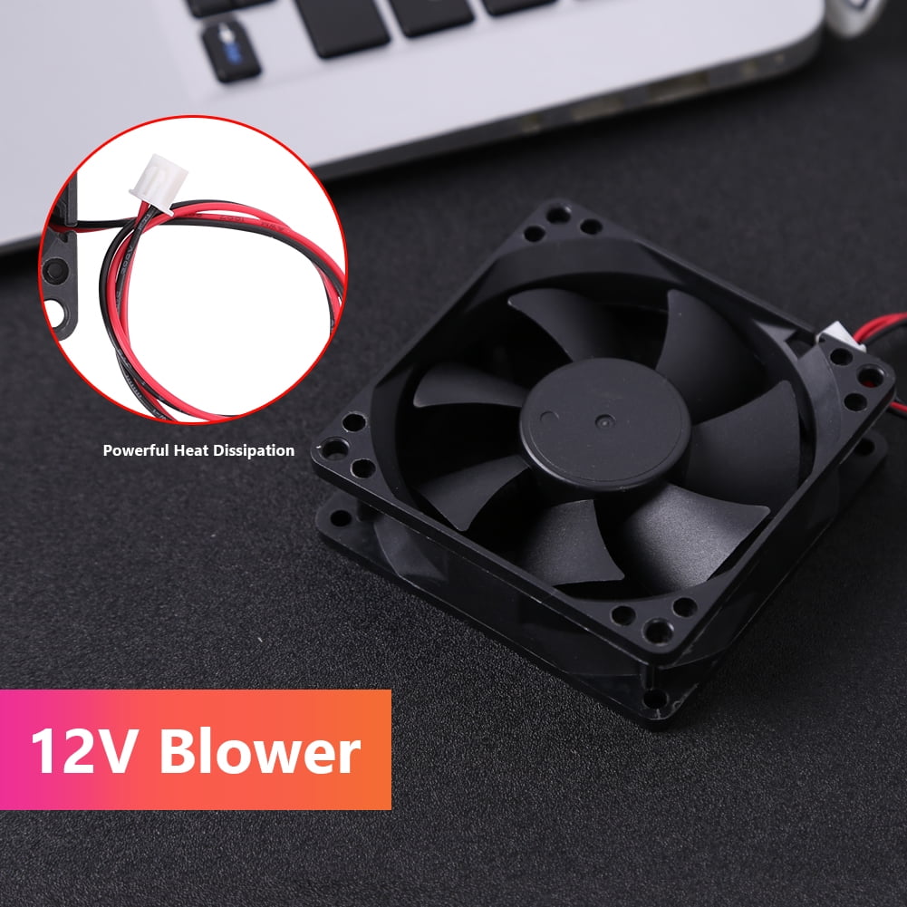 DC 12V PC Case Cooling Fan with 2-Wire Connector for Desktop Computers ...