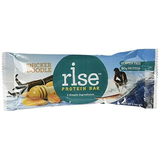 Rise Protein Bar, Snickerdoodle, 20g Protein, 12 Ct - Walmart.com ...