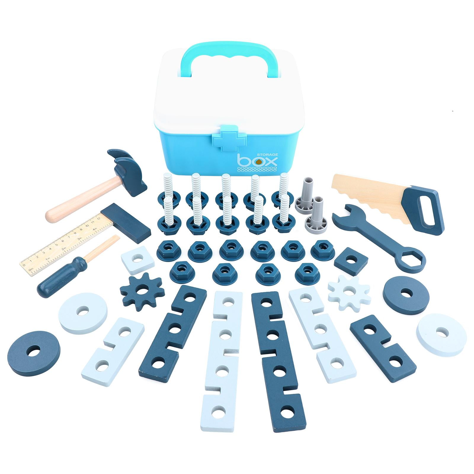 Kids Tool Set Toddlers Pretend Play Toy Workshop Workshop Toolbox Play ...