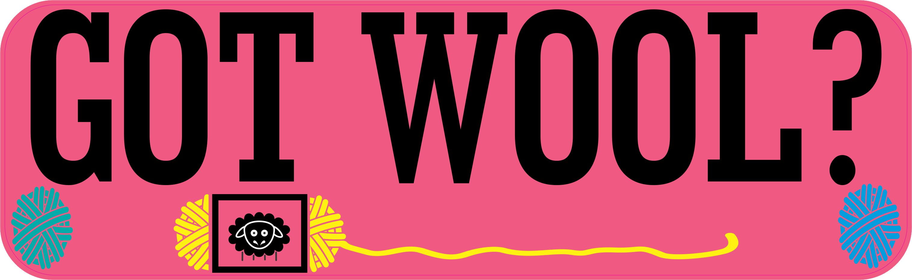 10in x 3in Knitting Got Wool? Magnet Car Door Magnetic Truck Sign ...