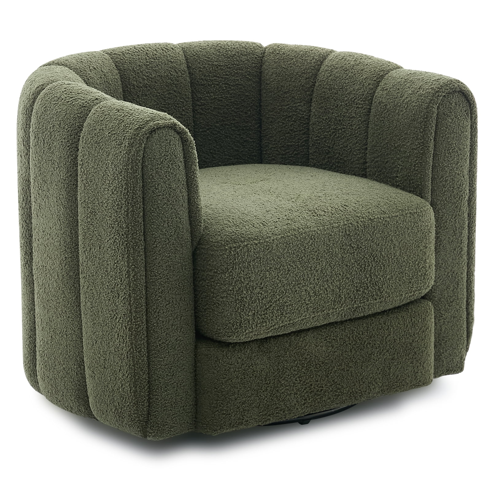 Click here for Beesclover Swivel Barrel Chair - Velvet Upholstere... prices