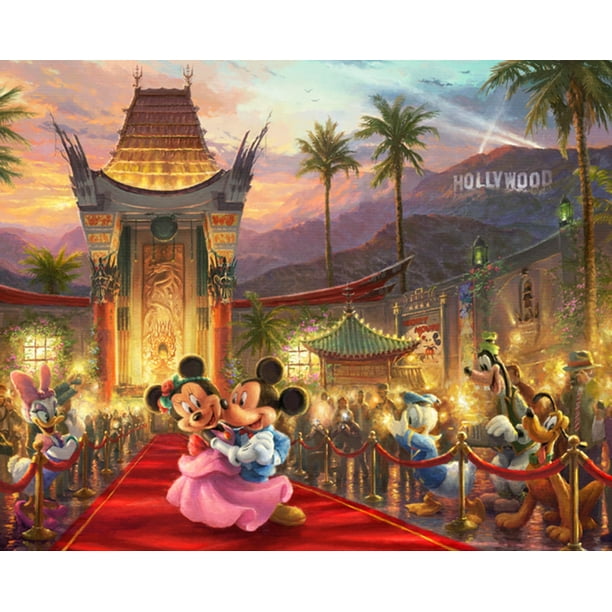 David Textiles Disney Dreams Mickey & Minnie Mouse in Hollywood Digital ...