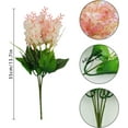 6pcs Artificial Fake Silk Wisteria Flowers Faux Hyacinth Flowers For