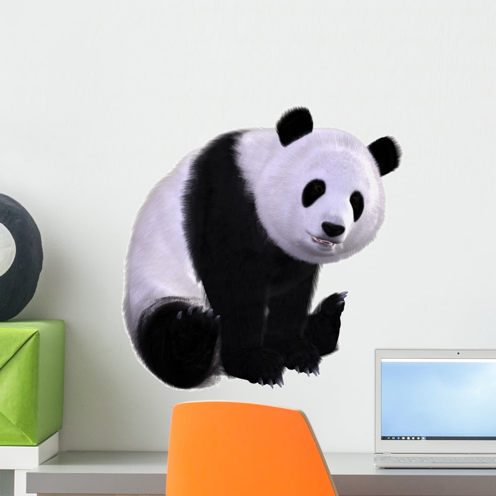 Panda Wall Mural by Wallmonkeys Peel and Stick Graphic (18 in H x 18 in ...