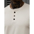 Apricot Mens Henley Short Sleeve Top And Shorts Set, Textured Knit ...