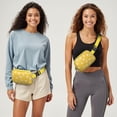 Boho Daisy Fanny Pack for Women – Cute Floral Waist Bag with Yellow ...