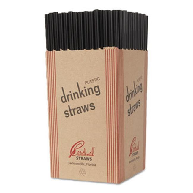 Cardinal Unijax CAR510901 Polypropylene Unwrapped Jumbo Straws, Black ...