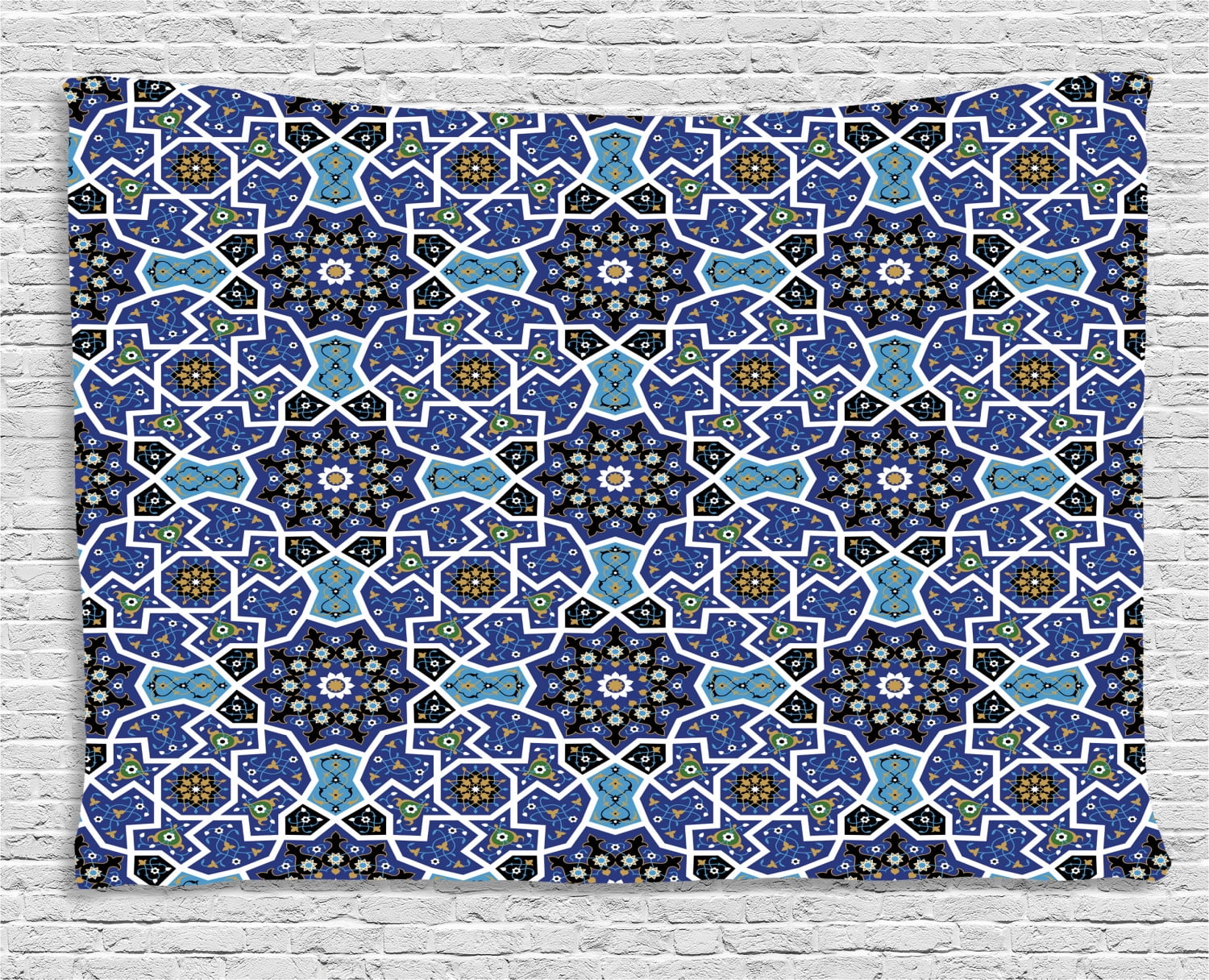 Moroccan Tapestry, Eastern Persian Gypsy Jacquard Style Arabic Culture ...