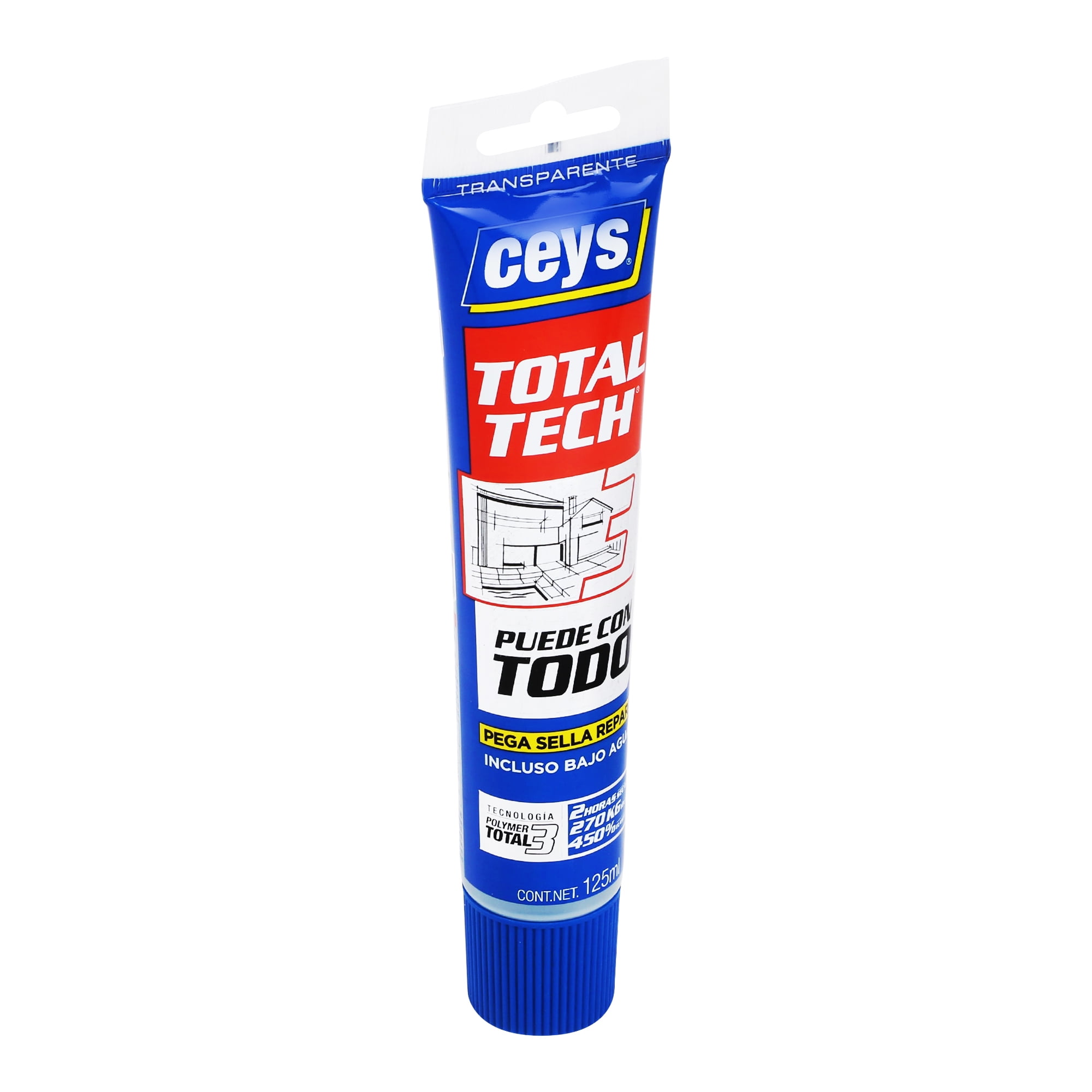 ADHESIVO CEYS TOTAL TECH TRANSPARENTE 125 MILLILITRE - MLT - Walmart.com