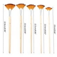 5 Pcs/Set Fan Brushes Set Watercolor Acrylic Paint Brush Nylon Hair ...