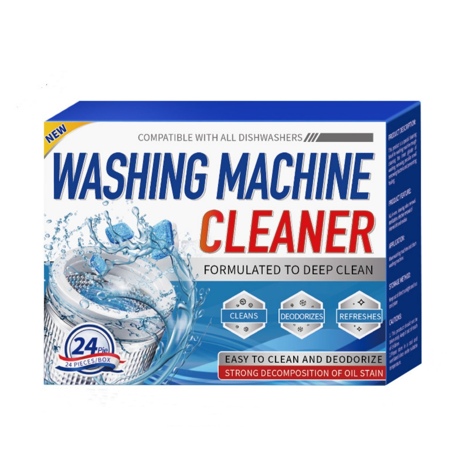Washing Machine Sink Cleaner Dishwasher Effervescent Tablets Fully ...