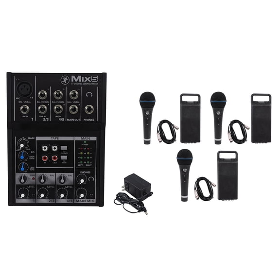 Mackie Mix Series, 5-Channel Compact Mixer with Studio-Level Audio ...