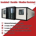 Expandable Prefab Home 19ft x 20ft Portable Tiny Home with Insulated ...