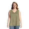 Terra & Sky Women's Plus Size Cotton Swing Tank Top, 2-Pack, Sizes 0X ...
