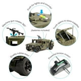 Vokodo Military Humvee Action Toy Truck, Friction Powered with Lights ...