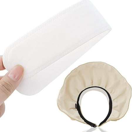 20 Pieces(White) Hat Size Reducer, Self-adhesive Foam Sweatband Head ...