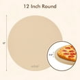 Adiqo 12 Inch Round Pizza Stone for Grill and Oven, Small Cordierite ...