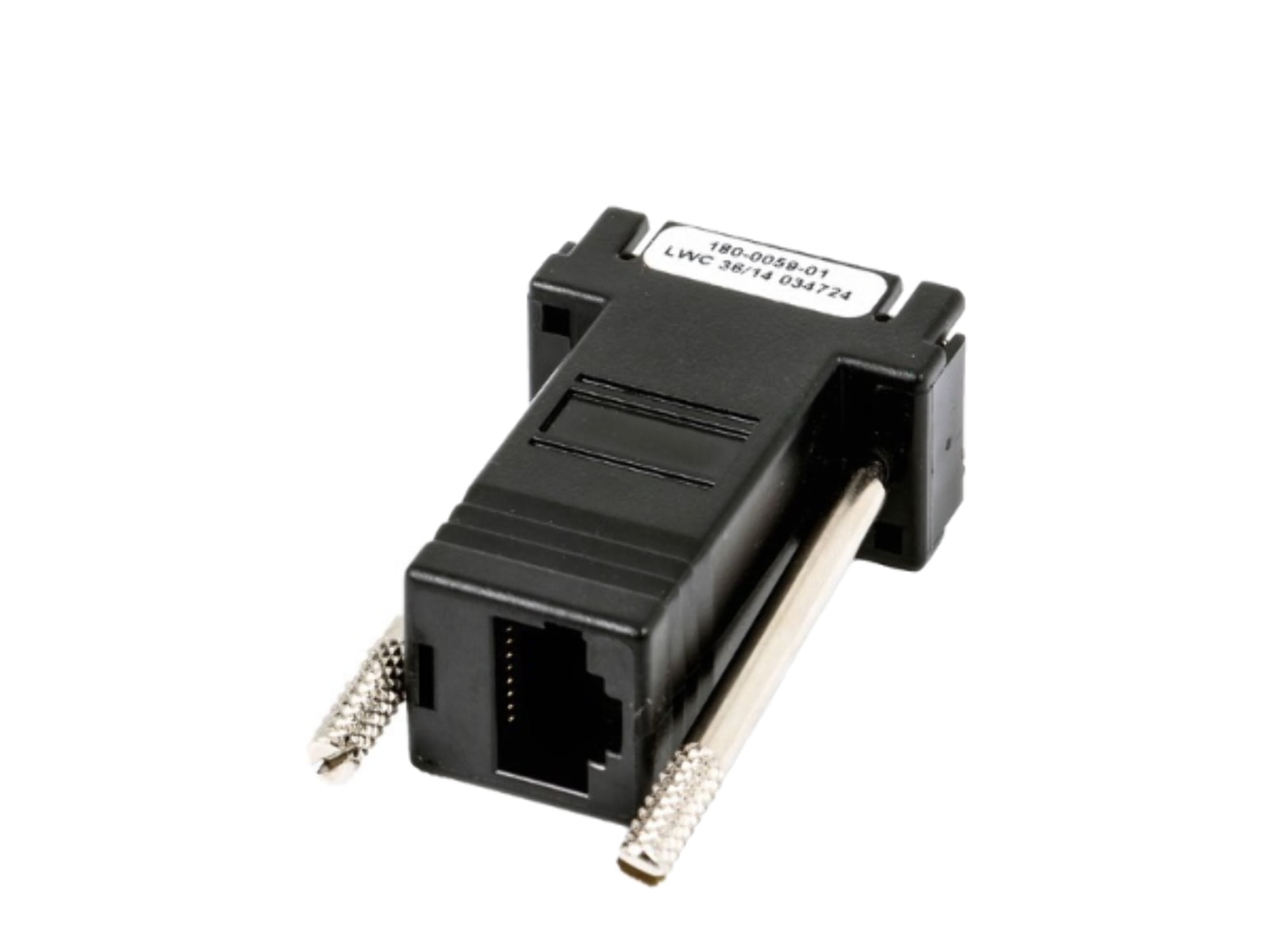 2880B Black Serial Port DB9 TO RJ45 Adapter - DB-9 Female To J-45 ...
