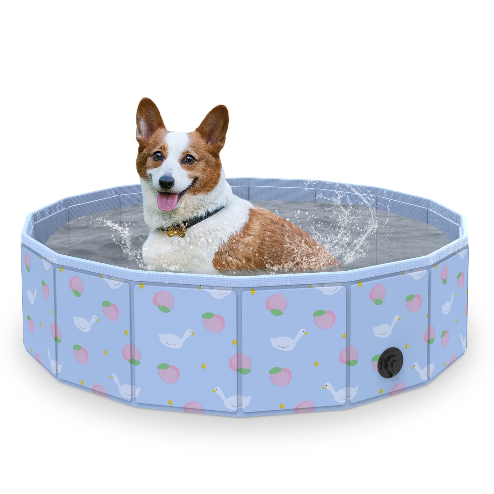 SMONTER Foldable Dog Pet Bath Pool Collapsible Outdoor Swimming Bathing ...