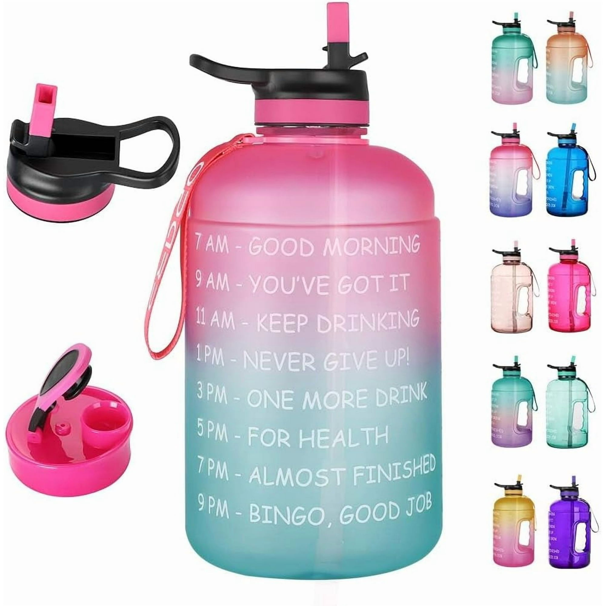 Click here for Biwat 1 Gallon Water Bottle With Time Marker  128o... prices