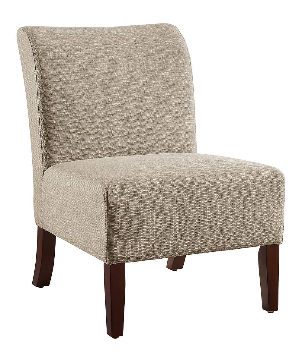 Linon Julie Curved Back Slipper Chair, 18 inch Seat Height, Multiple ...