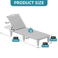 Uforic 2-Piece Outdoor Chaise Lounge Chairs, 5-Position Adjustable ...