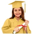 Shinyii Girls Graduation Cap Gown Set Unisex Kids Solid Graduation ...