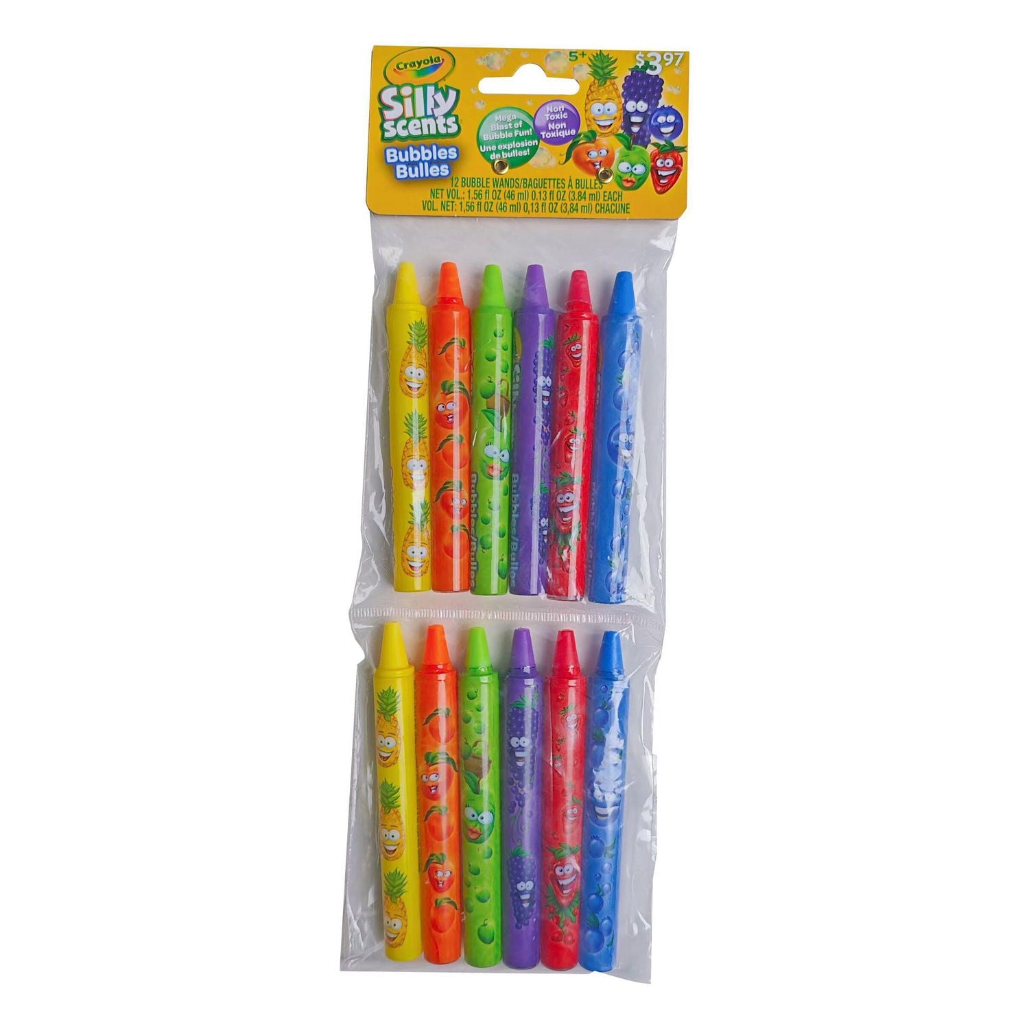 Click here for Crayola Silly Scents 12pk X 3.84ml Bubble Sticks prices