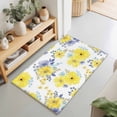 Area Rugs 2x3,Watercolor Rustic Flower Leaf Non Slip Washable Rug ...