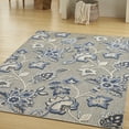 Free Shipping! Nourison Aloha Indoor/Outdoor Blue/Grey 9' x 12' Area ...
