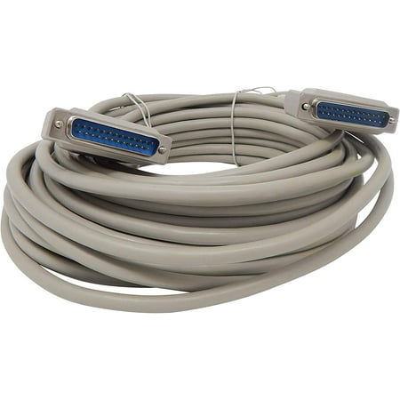 Your Cable Store 50 Foot DB25 25 Pin Serial Port Cable Male/Male RS232 ...