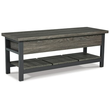 Signature Design by Ashley Traditional Realyn Accent Bench, Antique ...