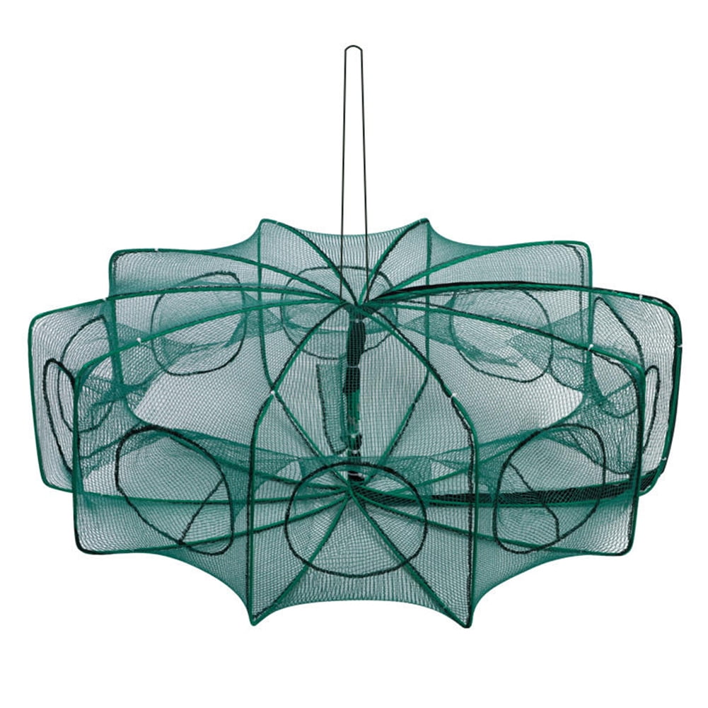 Fisherman Portable Collapsible Fishing Net Mesh Cage Trap Fishing Gear ...
