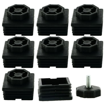 Unique Bargains Adjustable Leveling feet 19 x 19mm Square Inserts ...