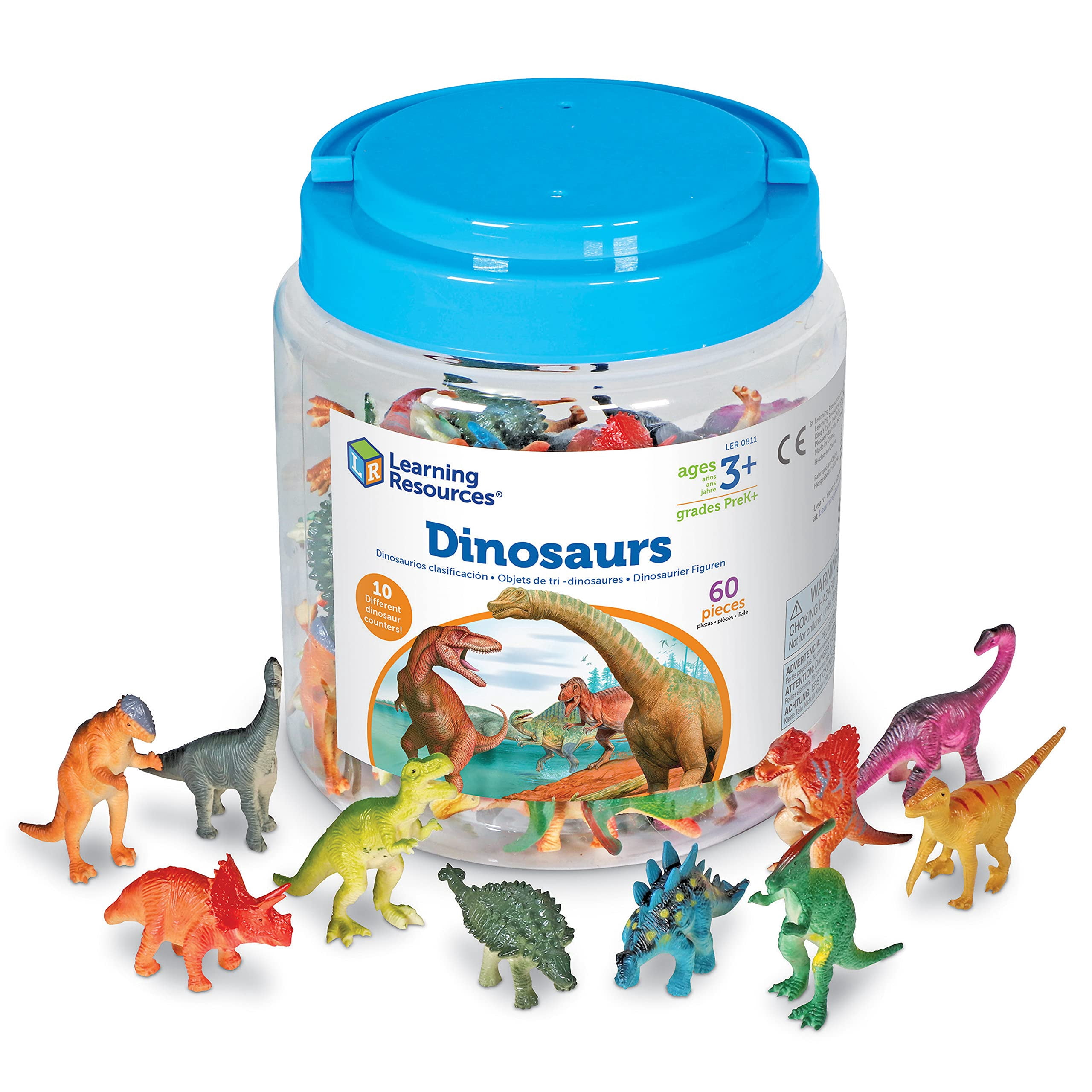 Learning Resources Dinosaurios 60 Piezas, Edades 3+ años Juguetes de ...