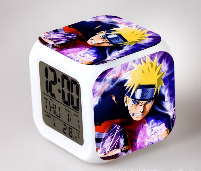 Anime Naruto Digital Clocks Uchiha Sasuke Gaara Hatake Kakashi Haruno ...