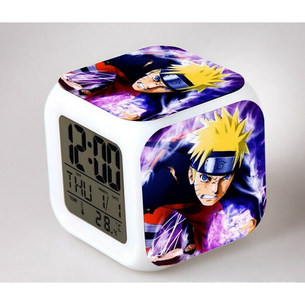 Anime Naruto Digital Clocks Uchiha Sasuke Gaara Hatake Kakashi Haruno ...