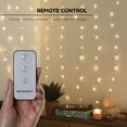 Merkury Innovations 200-Count Warm White LED Curtain String Lights with ...