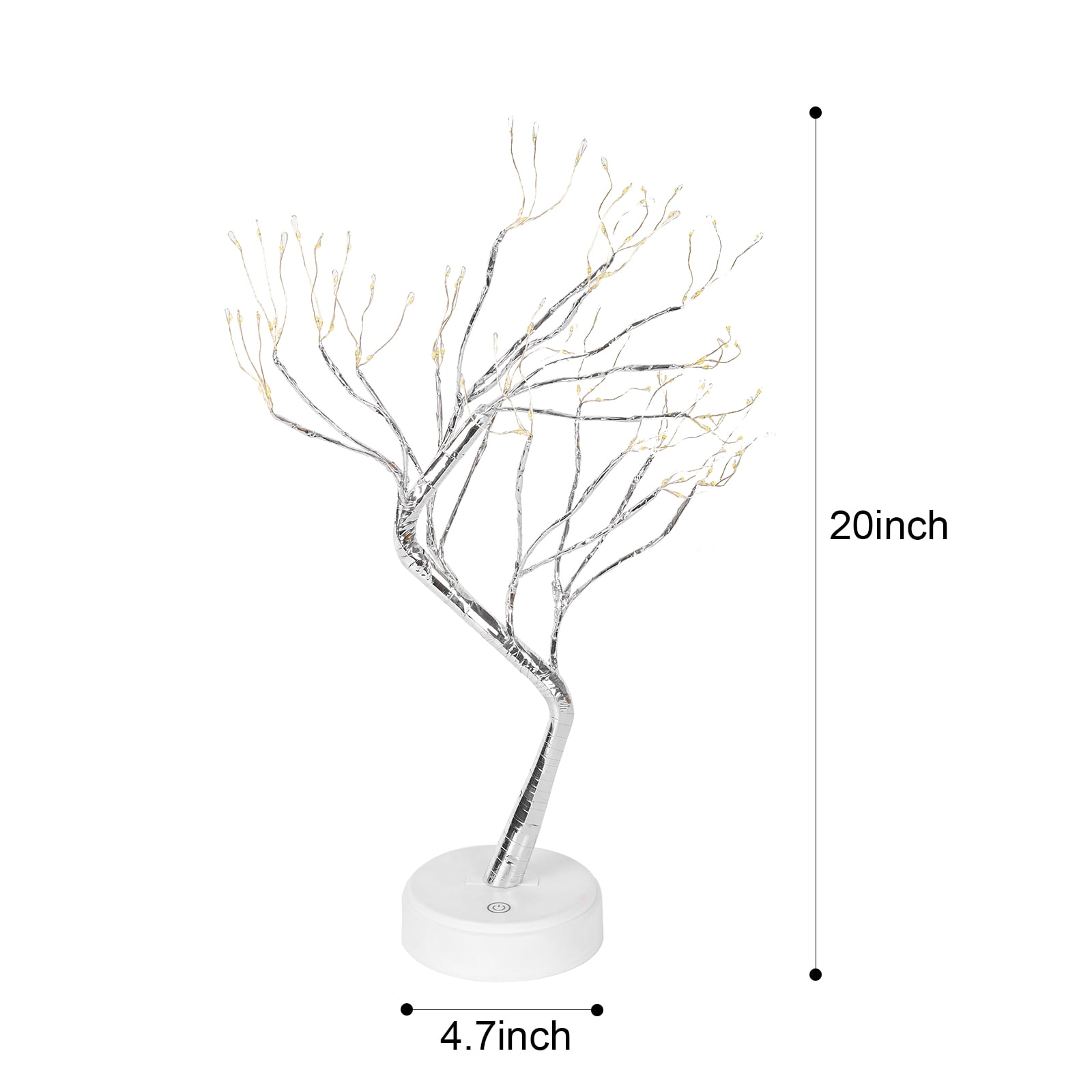 Upgrade Fairy Glitter DIY Tree Light, Remote Control Artificial Bonsai ...
