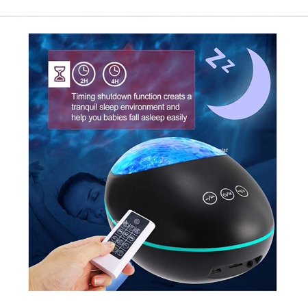 6.5x4.5x4 inches Ocean Star Projector Night Light, LED Colorful ...