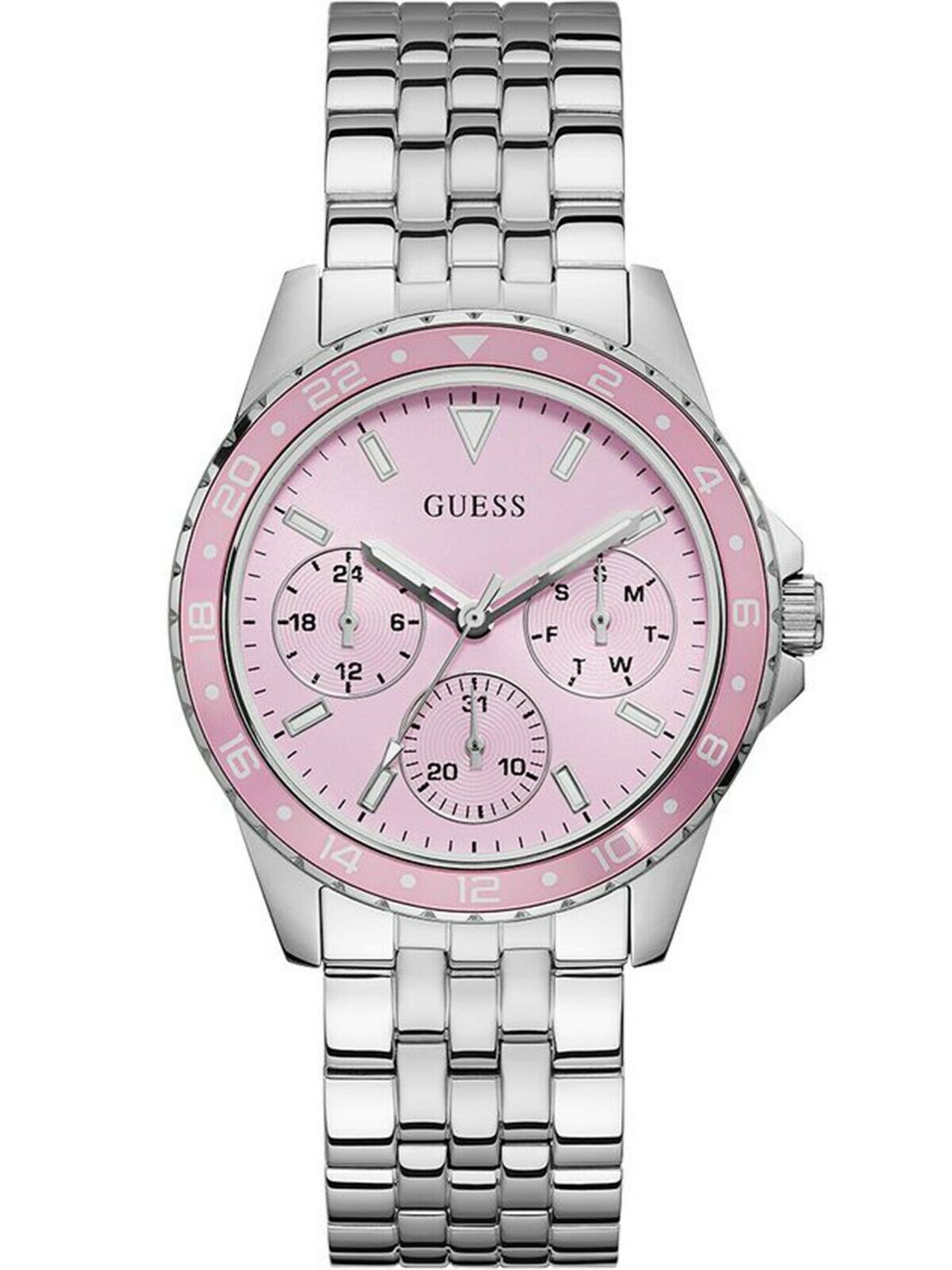 GUESS W1187L2,Ladies Casual Dress,Multi-function,Stainless Steel Case ...