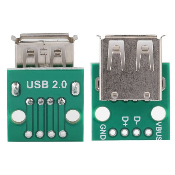 Pins Labelled On PDB USB Female Breakout Board, Vbus, D+, D- And Gnd ...