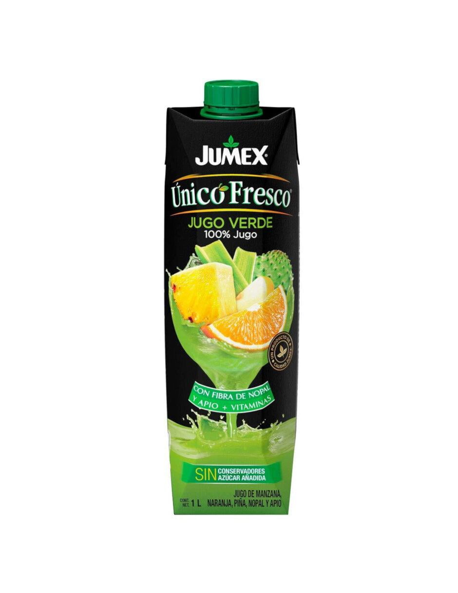 Pack de 12 Jugo Jumex Unico Fresco Jugo Verde 1 L Jumex Verde | Walmart ...